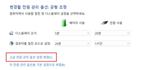 윈도우 Cpu 클럭제한 설정하기