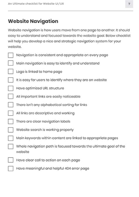 Ultimate Checklist For Website UI UX KrishaWeb