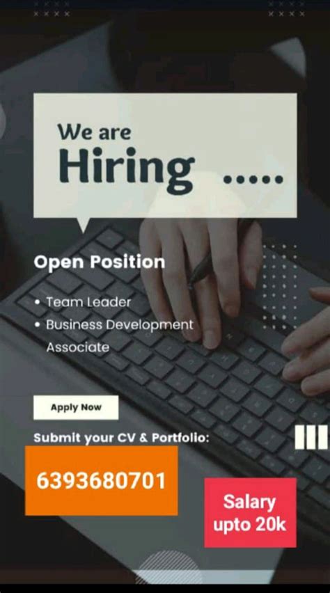 Mohd Ahmad On Linkedin We Are Hiring For Deserve Candidate For