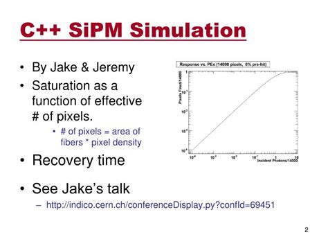 Ppt Ho Sipm Simulation Powerpoint Presentation Free Download Id