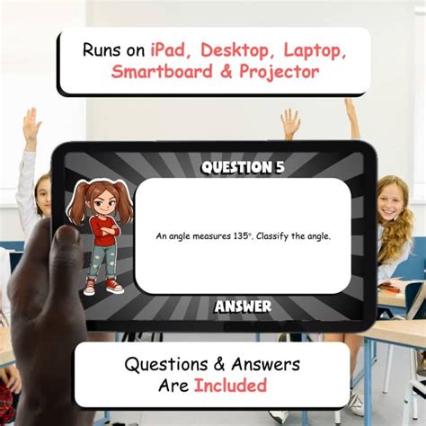Classifying Angles By Measure Frazzled Math Game No Prep Grade 9 Review