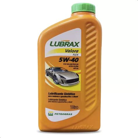 Oleo W Sintetico Lubrificante Lubrax Valora Flex Litro