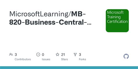 GitHub MicrosoftLearning MB 820 Business Central Developer Certification