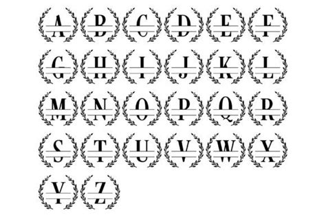 Regal Split Frame Monogram Svg Graphic By Crafteroks · Creative Fabrica