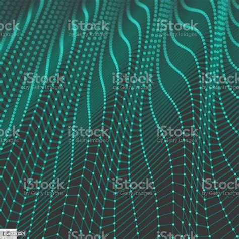네트워크 추상적인 배경입니다 3d 기술 벡터 일러스트입니다 3차원 형태에 대한 스톡 벡터 아트 및 기타 이미지 3차원 형태 가리기 격자 파이 Istock