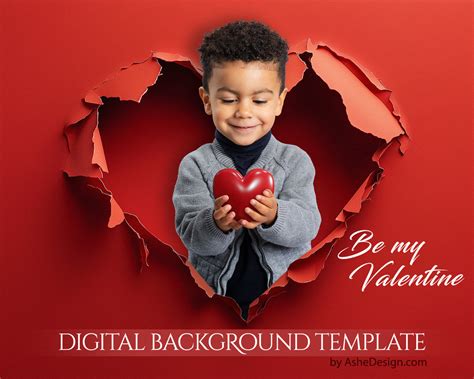 Digital Backdrop Set Ripping Through Valentine Ashedesign