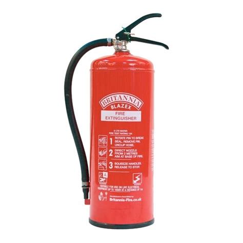 6ltr Water Fire Extinguisher With Additive Britannia