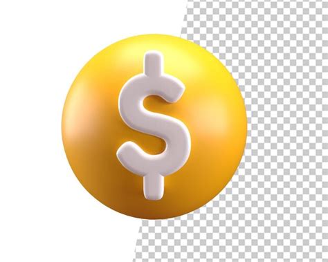 Premium Psd Dollar Currency Coin Gold 3d