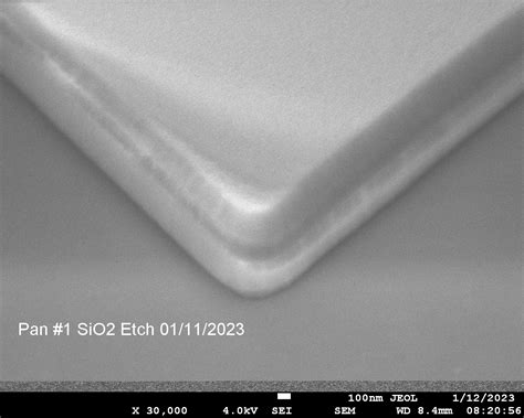 Test Data Of Etching SiO2 With CHF3 CF4 ICP1 UCSB Nanofab Wiki