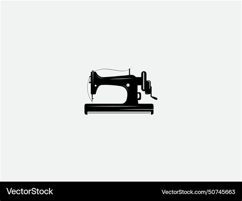 Tailor Machine Art Royalty Free Vector Image Vectorstock