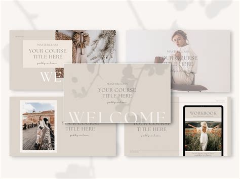 Online Course Slide Deck Template Webinar Template Course Etsy