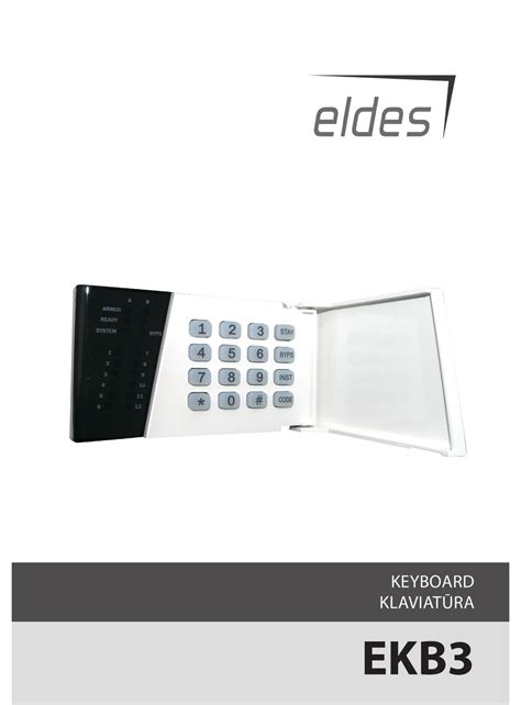 Eldes Ekb3 User Manual Pdf Download Manualslib