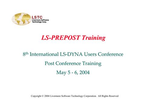 Ls Prepost Tutorial