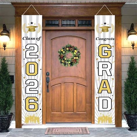 Graduation Decorations Congrats Class Of 2026 Banner Large Graduation