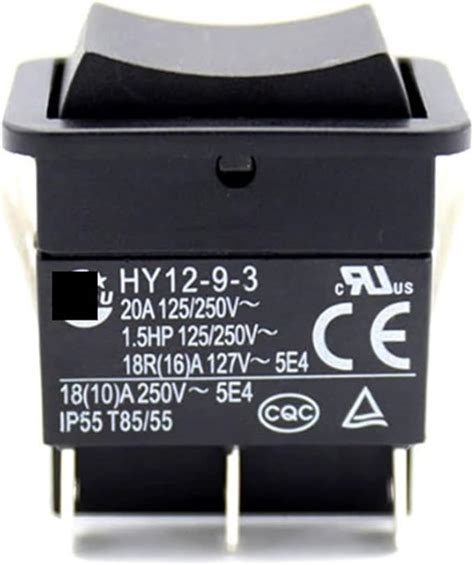 1pcs KEDU HY12-9-3 6 Pins Push Button On Off, On Rocker Switch ...
