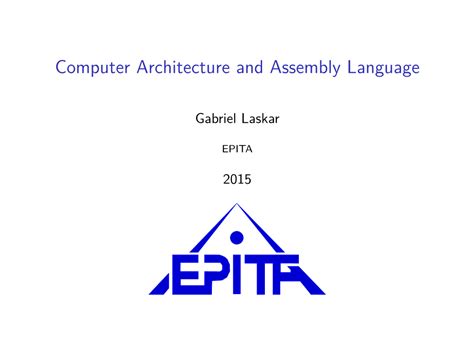 Computer Architecture And Assembly Language Docslib