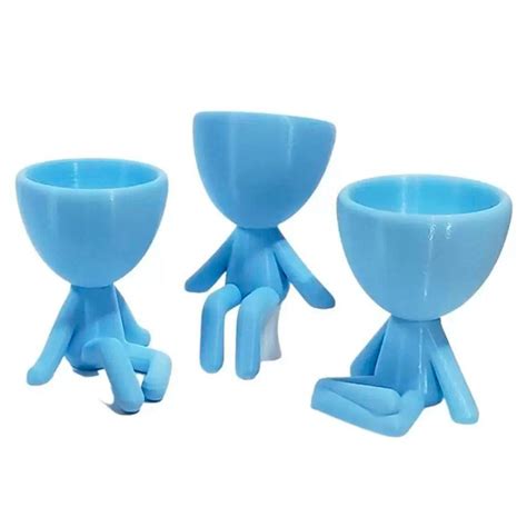 Trio Vasos Bob Robert Em Cer Mica De Plantas Suculenta Cacto