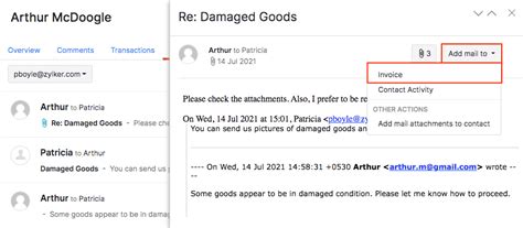 Zoho Mail Integration User Guide Zoho Inventory