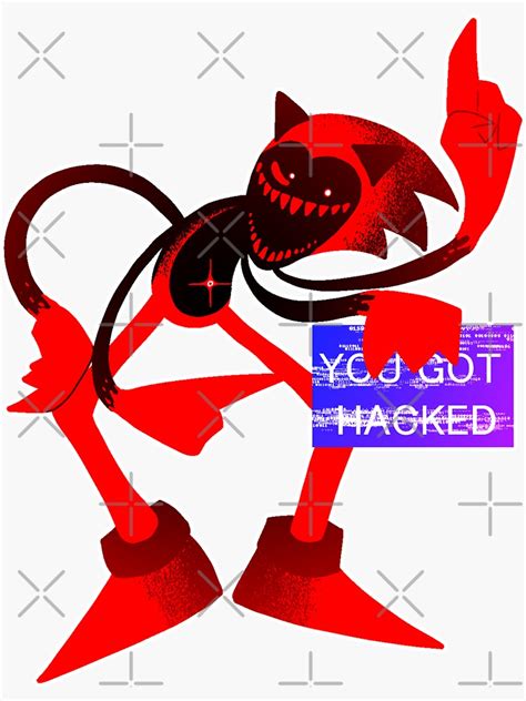 Fnf Sonic Exe Fatal Error Sonic Sticker For Sale By Ruvolchik🌐 Descubra