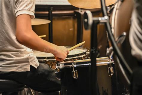Drum Deep Sounding Membranophone Musical Instrument Stock Photo