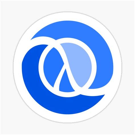 clojure programming language blue logo t shirt sticker for sale by