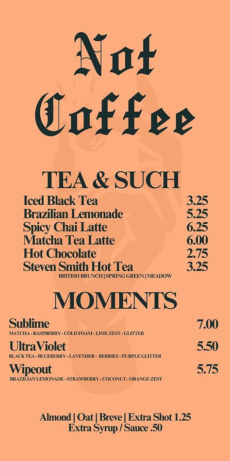Menu Pearl Coffee Company