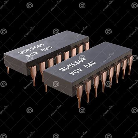 Micro Chip Quantum Processor Stock Illustration Illustration Of
