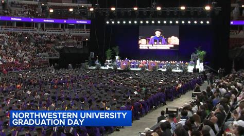 Northwestern University Commencement 2024 Several Graduates Walk Out