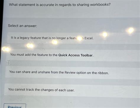 Solved What Statement Is Accurate In Regards To Sharing