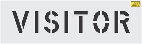 6 Visitor Stencil Asphalt Sealcoating Supply