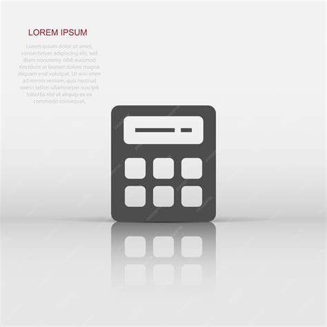 Premium Vector Calculator Icon In Flat Style Calculate Vector