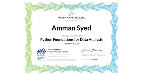 Amman Syed On Linkedin Python Foundations For Data Analysis • Amman Syed • Maven Analytics