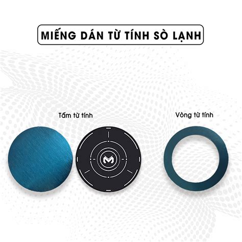 Miếng Dán Từ Tính Cho Quạt Tản Nhiệt điện Thoại Memo Lực Hút Từ Tính
