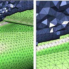 Anisotropic Mesh Generation For The F Configuration Showing A Detail Download Scientific