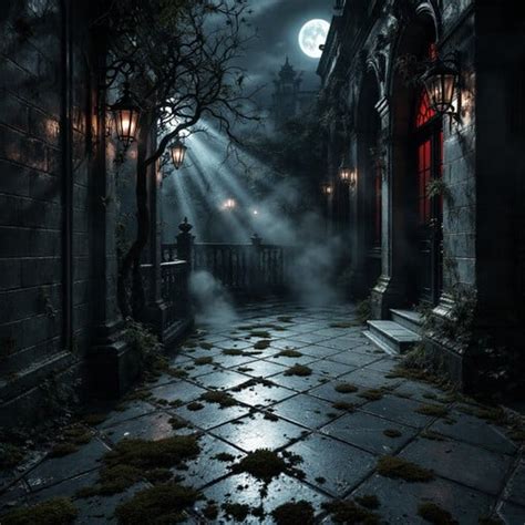 Free Moonlit Gothic Passage Image Gothic Moonlit Victorian