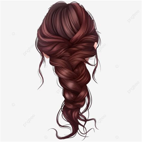 Long Braid Vector Lady Hairstyle Hairstyle Hair Haircut Png
