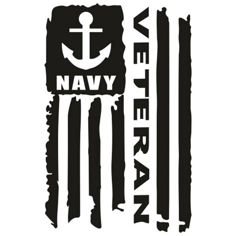Navy Veteran Flag Svg Distressed Veteran Flag Png
