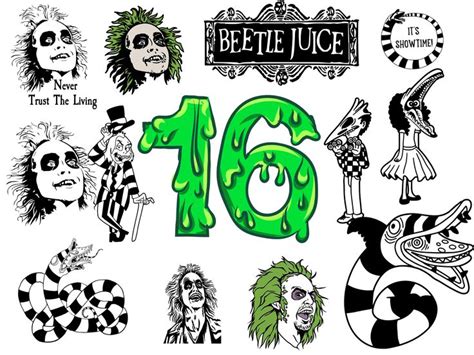 Never Trust The Living Beetlejuice Free Svg Horror Movies Bundles