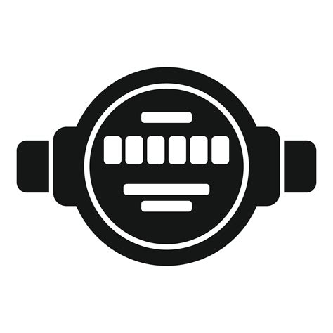 Water Counter Icon Simple Vector Sewerage Pipeline 15151397 Vector Art