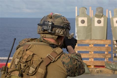 DVIDS Images 31st MEU Marines Conduct Live Fire Training Aboard USS