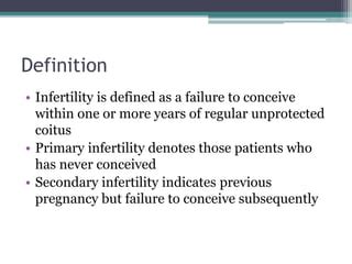 Infertility Male And Female PPTX