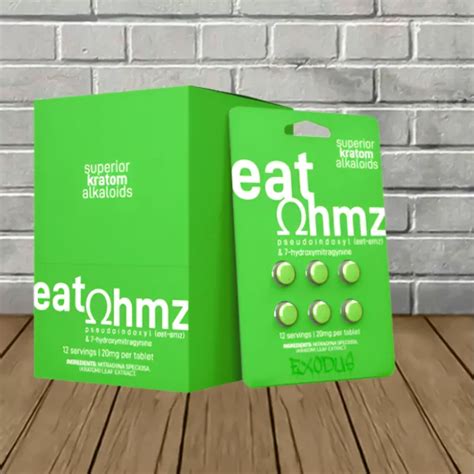 Eat Ohmz Pseudoindoxyl 7 Hydroxymitragynine Extract Tablets Full Case