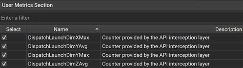 export metric name and description nsight graphics nvidia developer
