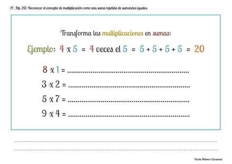 MULTIPLICACIÓN POR 2 CIFRAS Cuarto de Educación Primaria