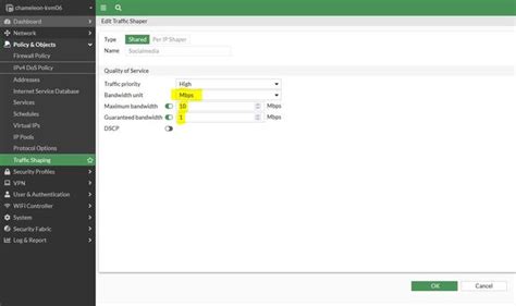 Technical Tip How To Apply The Traffic Shaping Fo Fortinet Community