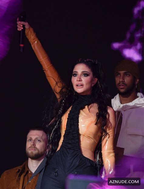 Tulisa Contostavlos Photographed While Performing Live At Manchester