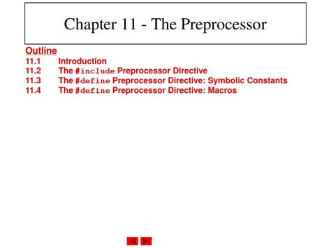 Ch11 The Preprocessorword文档在线阅读与下载无忧文档