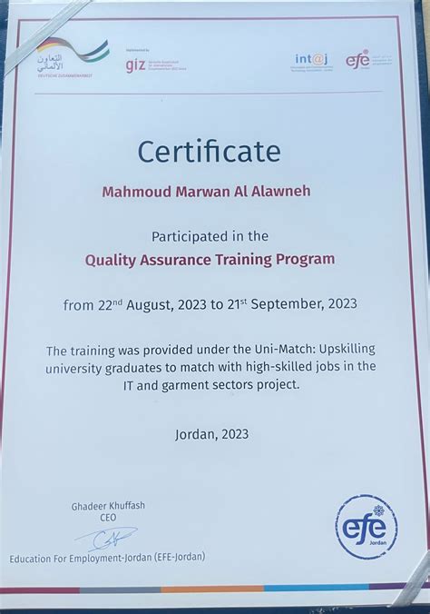 mahmoud alawneh on linkedin qualityassurance trainingjourney manual