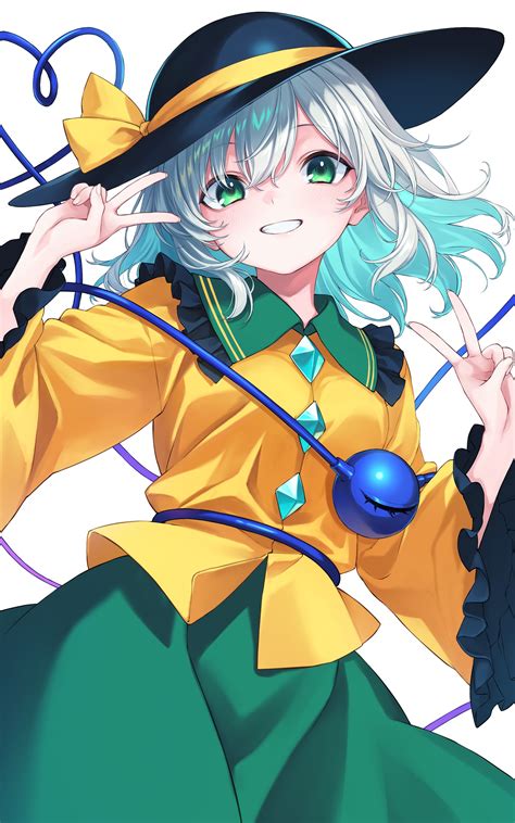 Nameko Houshi Komeiji Koishi Touhou Absurdres Highres 1girl Black