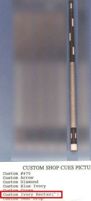 Identify Huebler Custom Shop Pool Cue